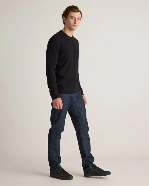 Quince Mongolian Cashmere Sweatshirt - Black