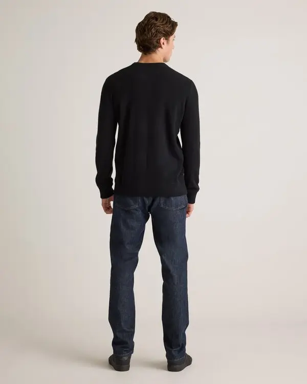 Quince Mongolian Cashmere Sweatshirt - Black