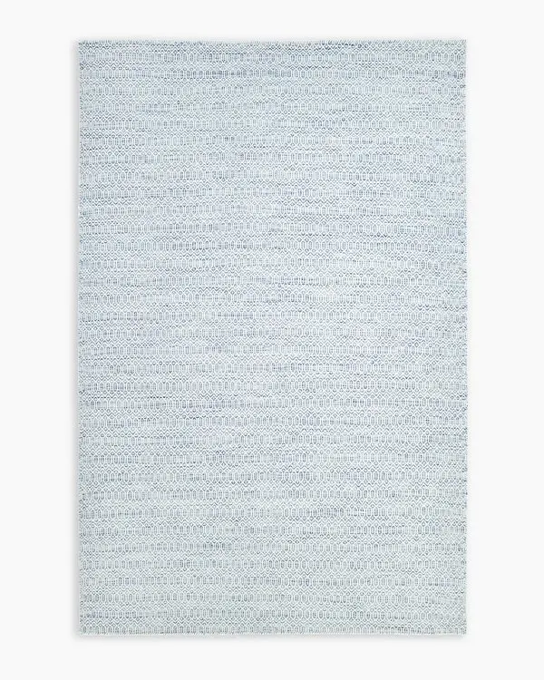 Quince Vale Handwoven Wool Rug - Blue