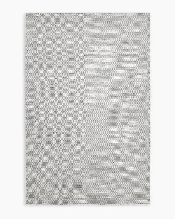 Quince Vale Handwoven Wool Rug - Grey