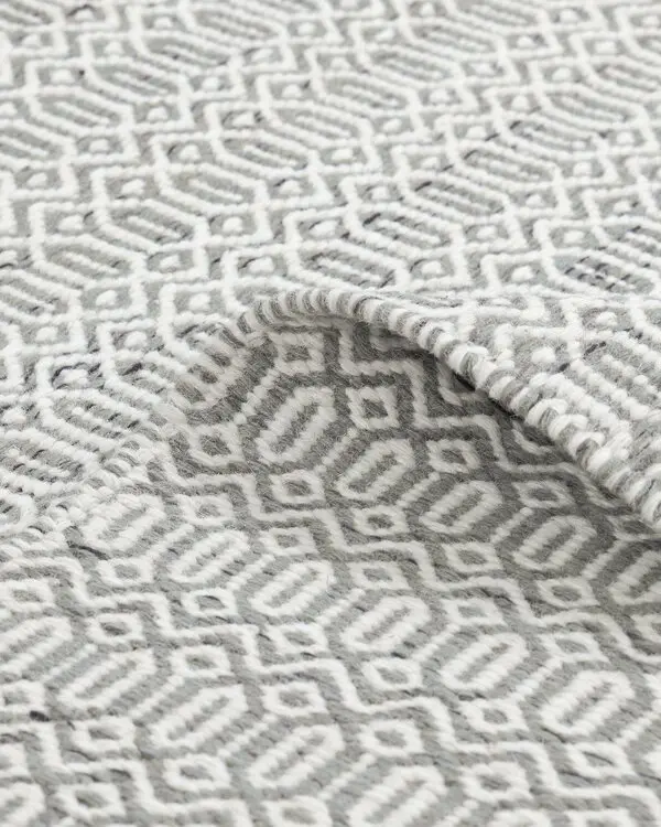 Quince Vale Handwoven Wool Rug - Grey