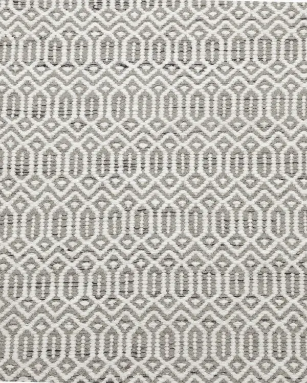 Quince Vale Handwoven Wool Rug - Grey