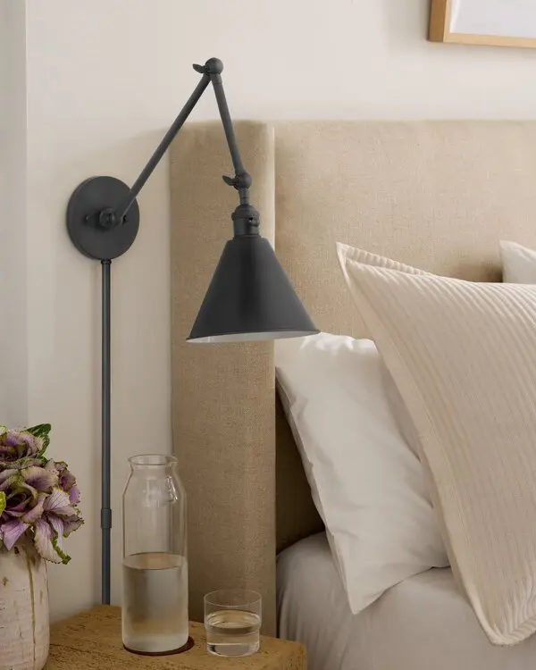 Quince Articulating Double Arm Steel Wall Sconce