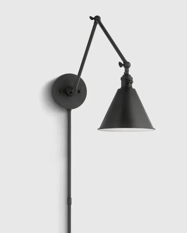 Quince Articulating Double Arm Steel Wall Sconce