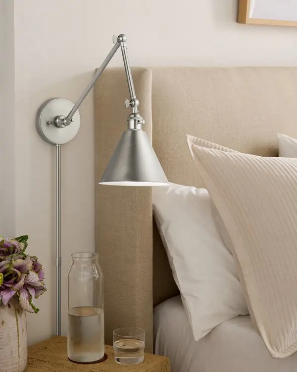 Quince Articulating Double Arm Steel Wall Sconce