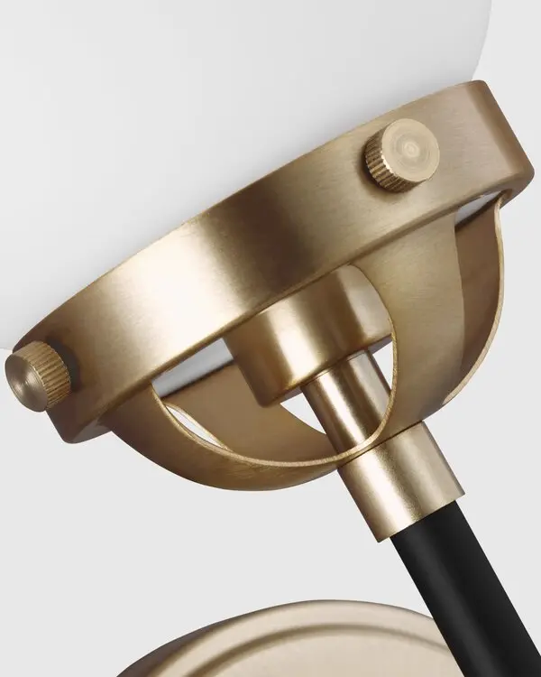 Quince Double Globe Steel Sconce