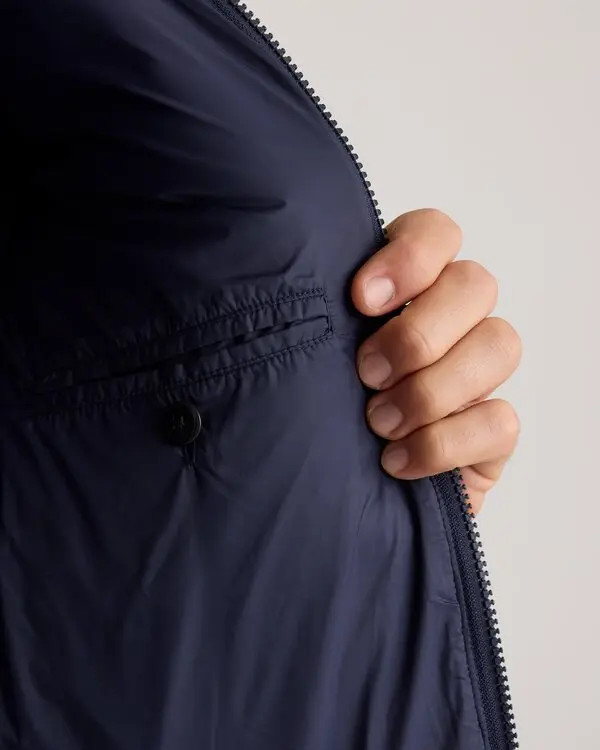 Quince Cashmere Puffer Vest - True Navy