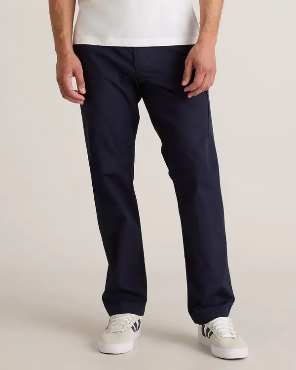 Quince Organic Stretch Ripstop Straight Pants - Deep Navy