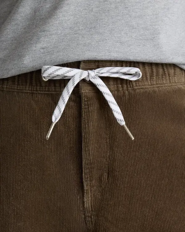 Quince Organic Stretch Corduroy Drawstring Trousers - Seaweed