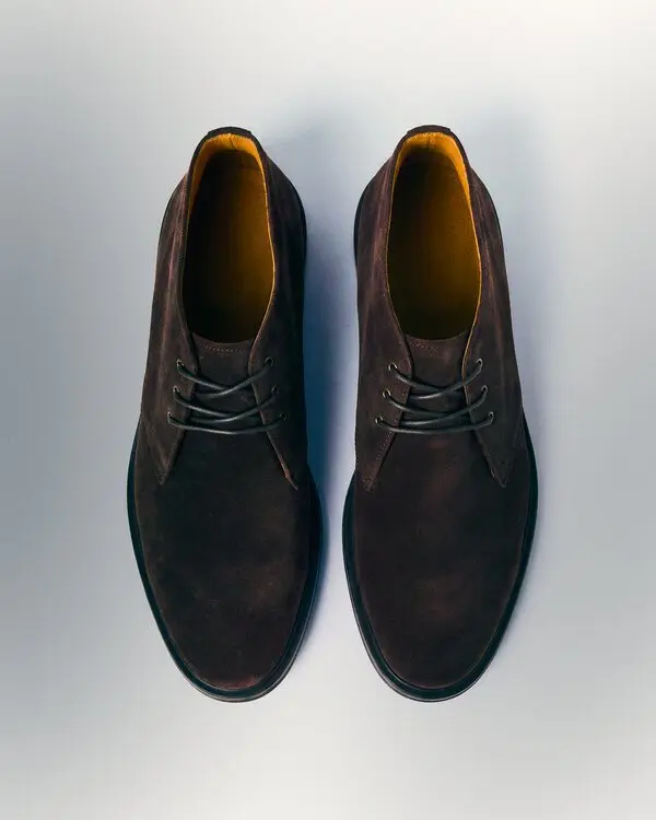 Quince Heritage Suede Chukka Boots - Brunette
