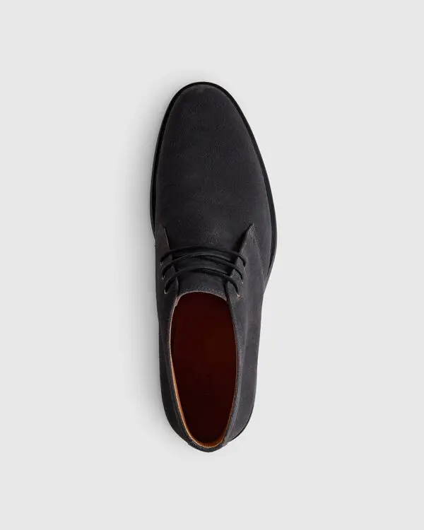 Quince Heritage Suede Chukka Boot - Charcoal