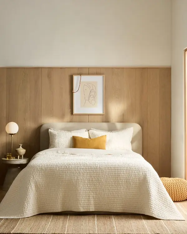 Quince European Linen Cotton Stitch Quilt - Ivory