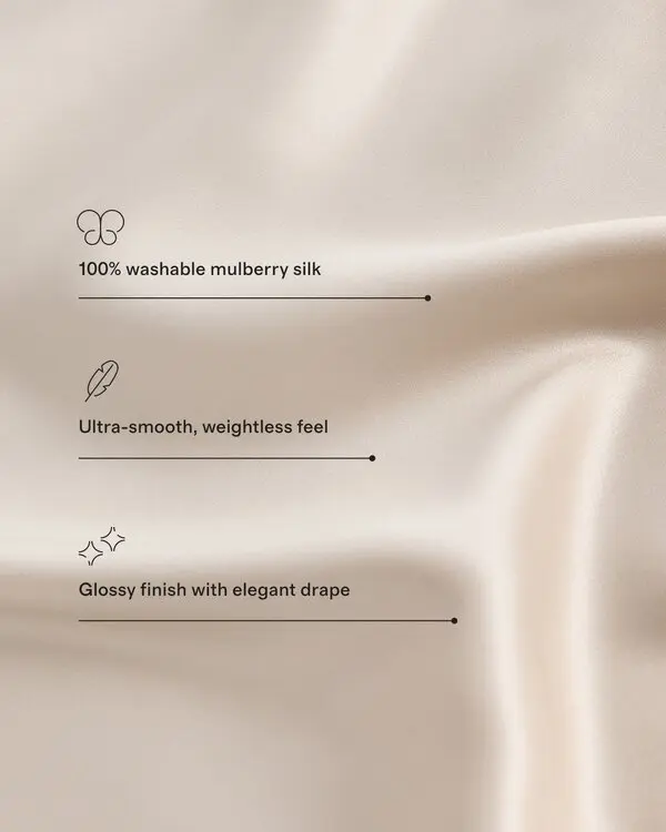 Quince Mulberry Silk Fitted Sheet - Ivory