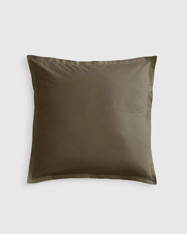 Quince Organic Brushed Cotton Sham - Dusty Olive
