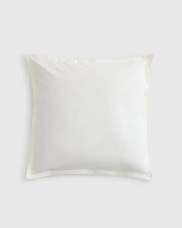Quince Organic Brushed Cotton Sham - Ivory