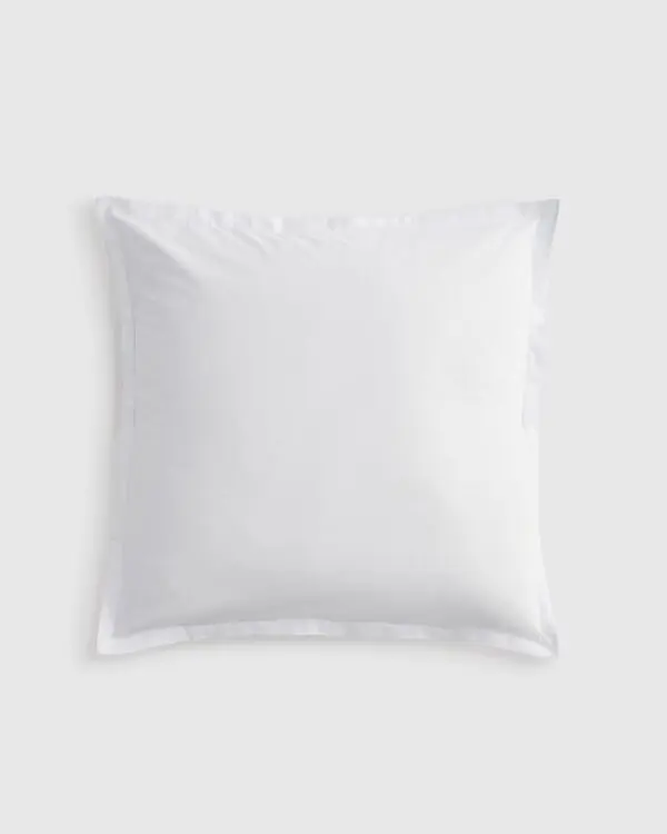 Quince Organic Brushed Cotton Sham - White