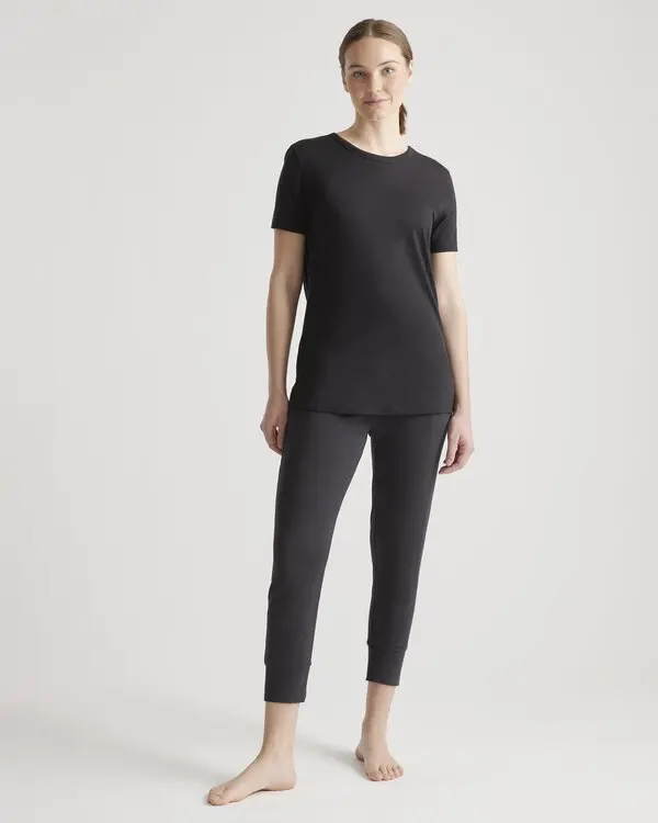 Quince 100% Merino Wool All-season Base Layer T-shirt - Black