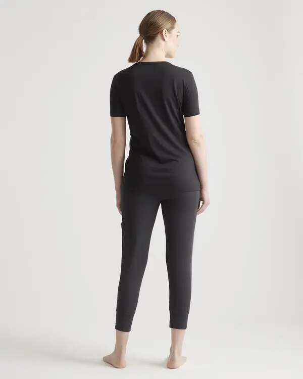 Quince 100% Merino Wool All-season Base Layer T-shirt - Black