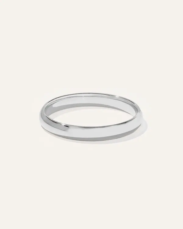 Quince Low Dome Band Ring - Platinum