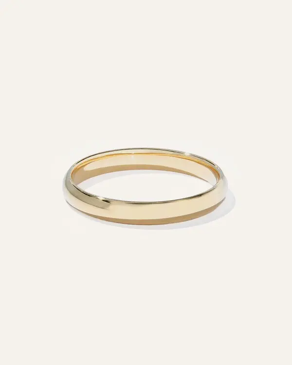 Quince Low Dome Band Ring - Yellow Gold