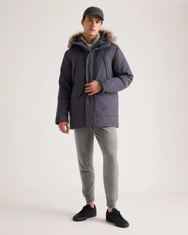 Quince Responsible Down Hooded Parka - Carbon Grey