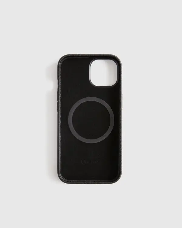 Quince Leather Phone Magsafe Case - Black