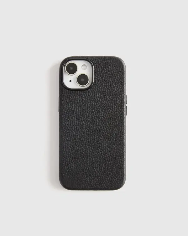 Quince Leather Phone Magsafe Case - Black