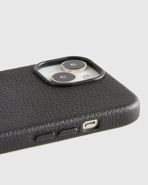 Quince Leather Phone Magsafe Case - Black
