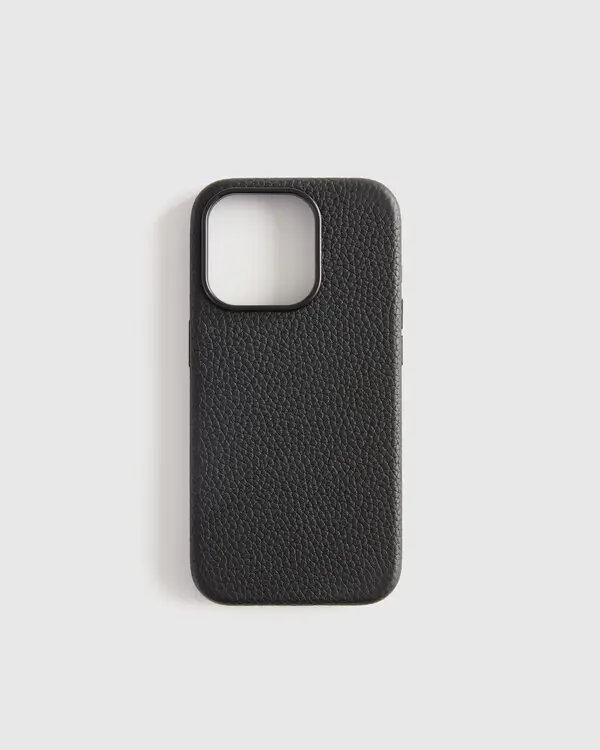 Quince Leather Phone Magsafe Case - Black