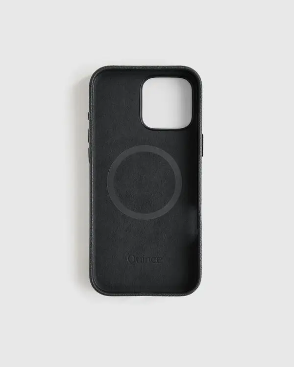 Quince Leather Phone Magsafe Case - Black