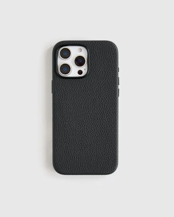 Quince Leather Phone Magsafe Case - Black