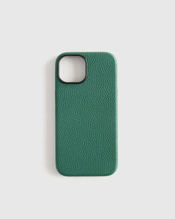 Quince Leather Phone Magsafe Case - Emerald
