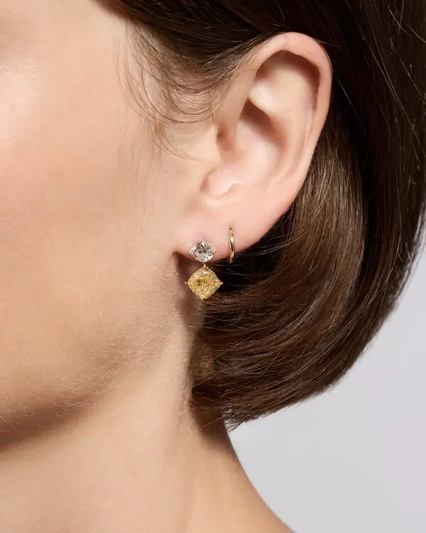 Quince 14k Solo Mini Hoop Earrings - Yellow Gold