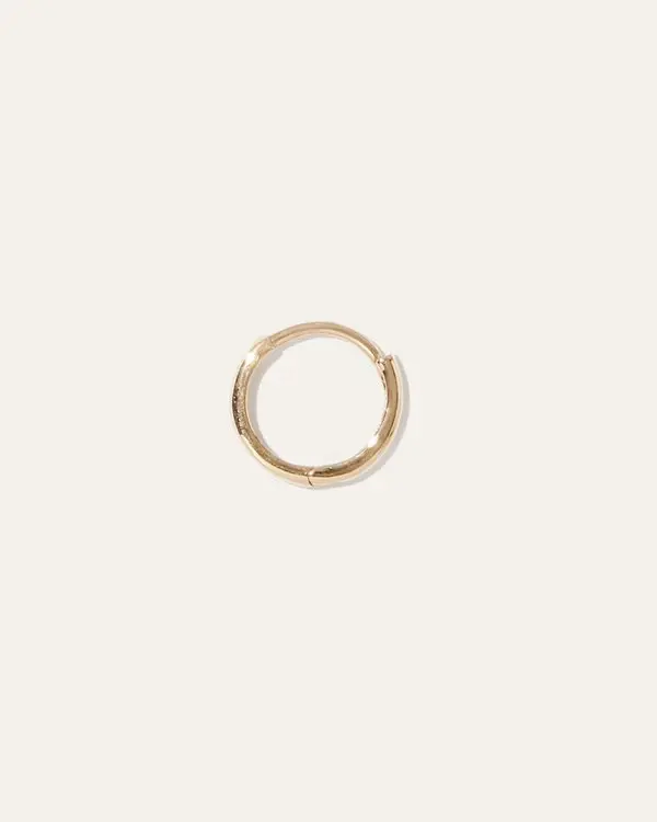 Quince 14k Solo Mini Hoop Earrings - Yellow Gold
