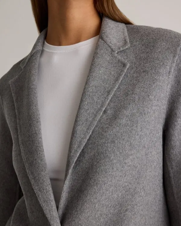 Quince Double-faced Merino Wool Soft Blazer - Heather Grey