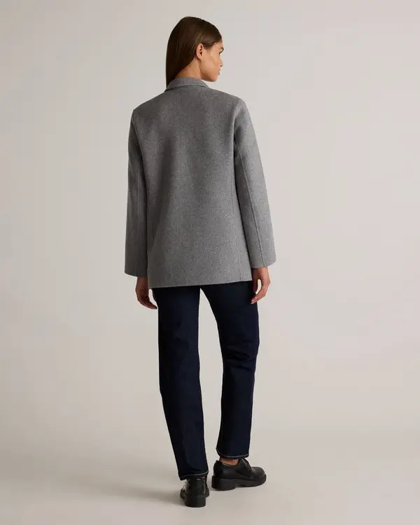 Quince Double-faced Merino Wool Soft Blazer - Heather Grey