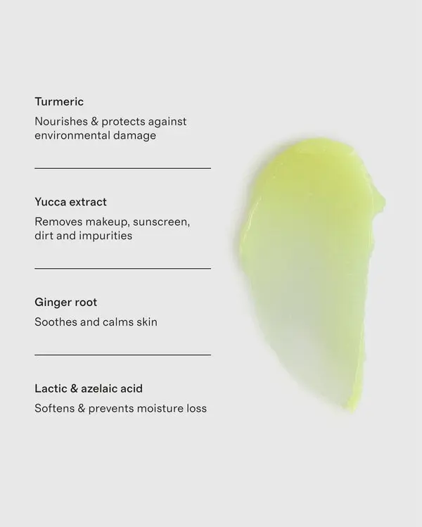 Quince True Botanicals Ginger Turmeric Cleansing Balm, Skincare