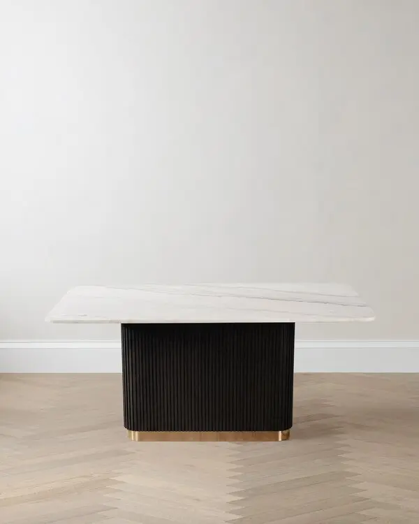 Quince Rima Wool Shag Rug - Cream/black