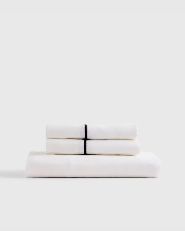 Quince Rima Wool Shag Rug - White/black