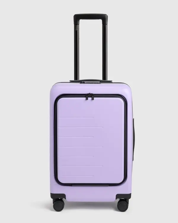 Quince Front Pocket Carry-on Hard Shell Suitcase - Lavender