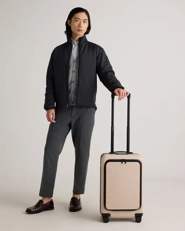 Quince Front Pocket Carry-on Hardshell Suitcase - Tan