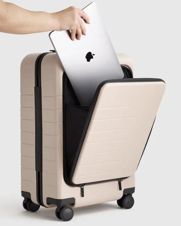 Quince Front Pocket Carry-on Hardshell Suitcase - Tan