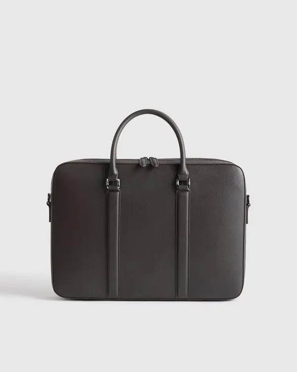 Quince Italian Saffiano Leather Briefcase