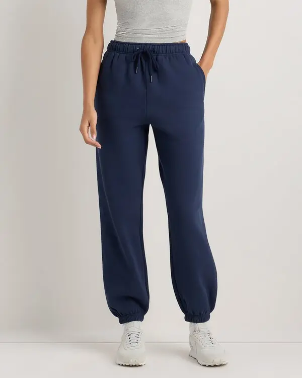 Quince Everyday Fleece Joggers - Washed Deep Navy