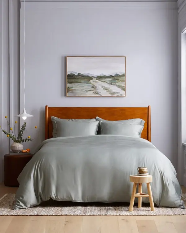 Quince Bamboo Duvet Cover - Eucalyptus