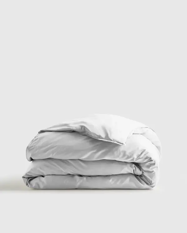 Quince Bamboo Duvet Cover - Light Grey