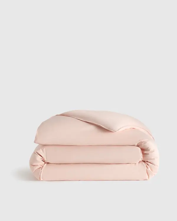 Quince Bamboo Duvet Cover - Soft Pink