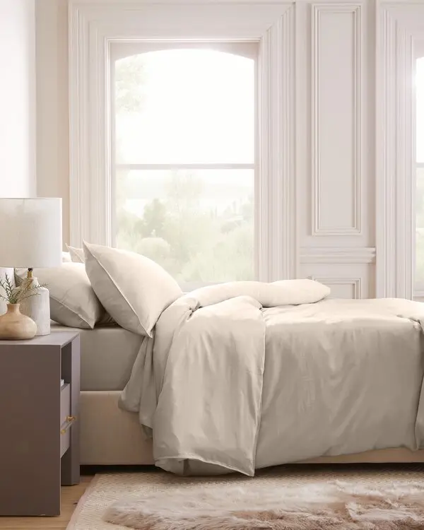 Quince Bamboo Deluxe Bedding Bundle - Sand