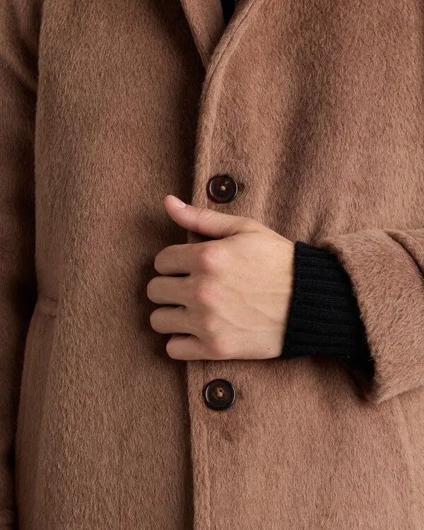 Quince Alpaca-wool Overcoat - Rustic Brown