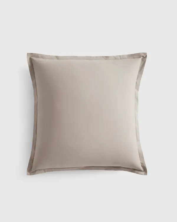 Quince Organic Crisp Percale Sham - Dove